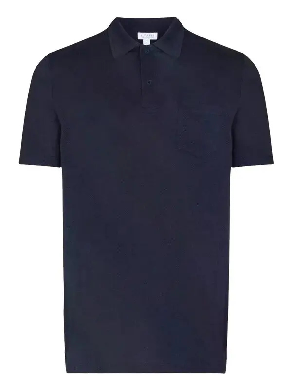 Sunspel Riviera Polo Shirt - Blue