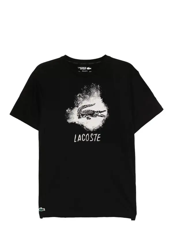Lacoste Ultra Dry Graphic Sport T-shirt - Black