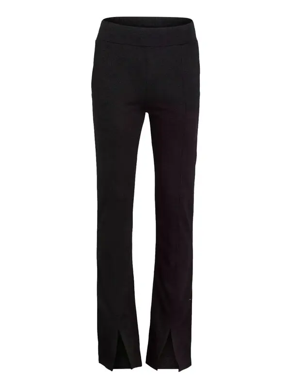 Karl Lagerfeld Open Ankle High-rise Trousers - Black