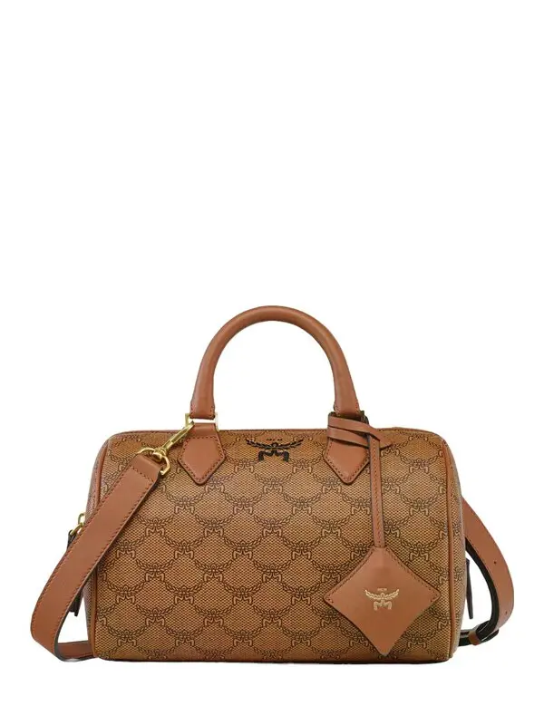 Mcm Ella Boston Tote Bag - Brown