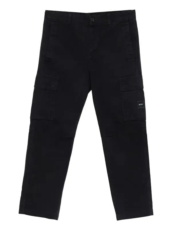 BOSS Twill Cargo Trousers - Blue