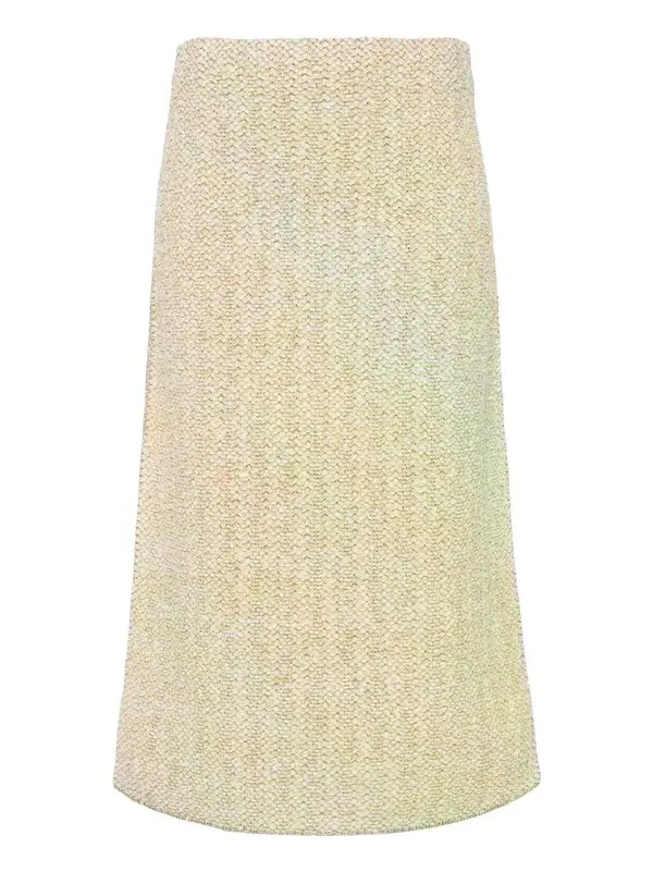Fabiana Filippi Tweed Pencil Skirt - Gold