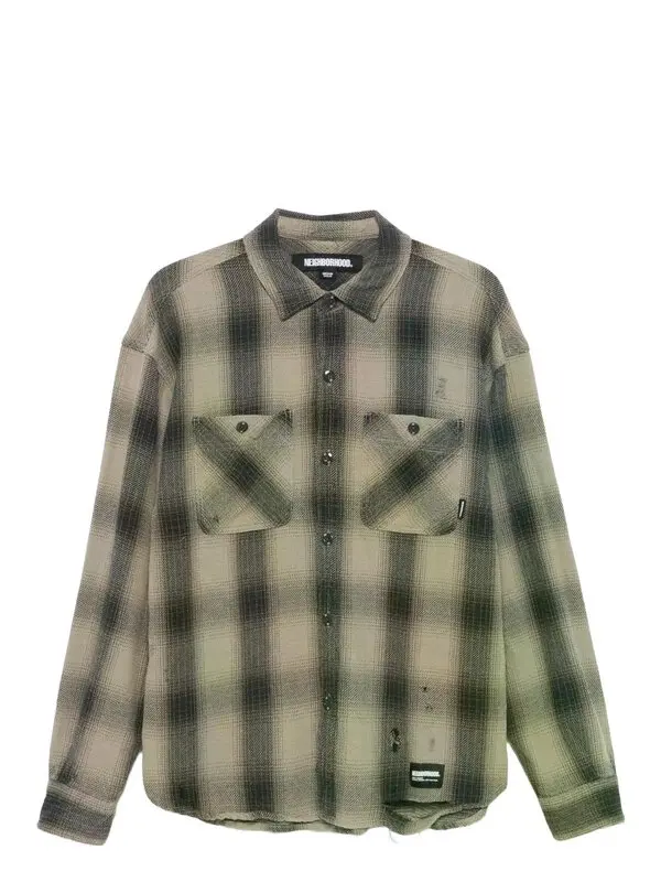 NEIGHBORHOOD Savage Block Shirt - Neutrals