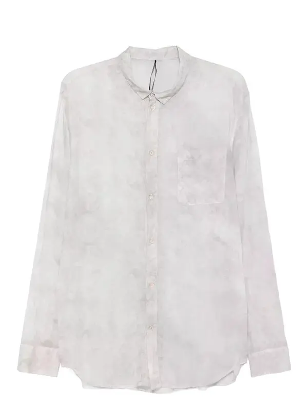 Masnada Abstract-print Shirt - Grey