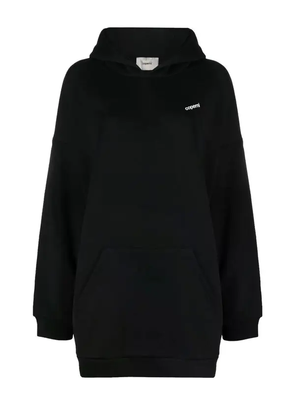 Coperni Oversized Logo-print Hoodie - Black