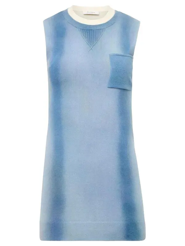JW Anderson Knitted Mini Dress - Blue