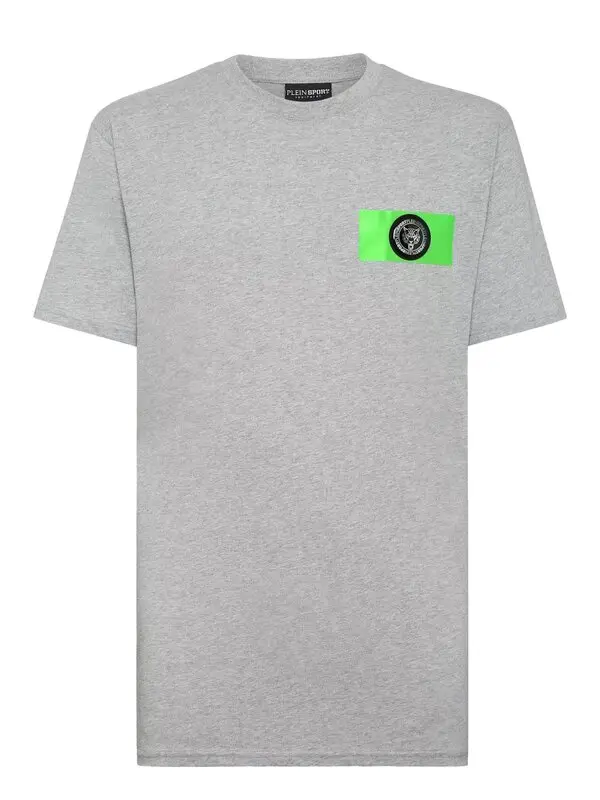 PLEIN SPORT Ss Logo-print T-shirt - Grey