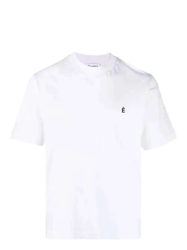 Études Studio Logo-embroidered Organic Cotton T-shirt - White
