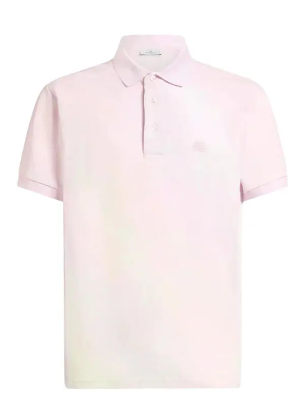 Etro Paisley Jacquard Polo Shirt - Pink