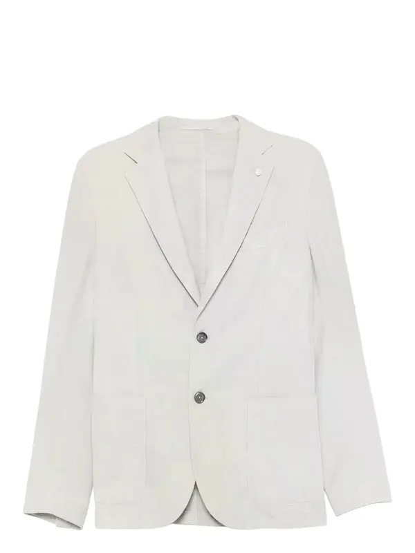 LUIGI BIANCHI MANTOVA Cotton Blazer - Grey