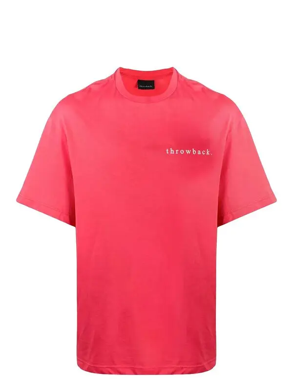 THROWBACK. Oversized Logo T-shirt - Red