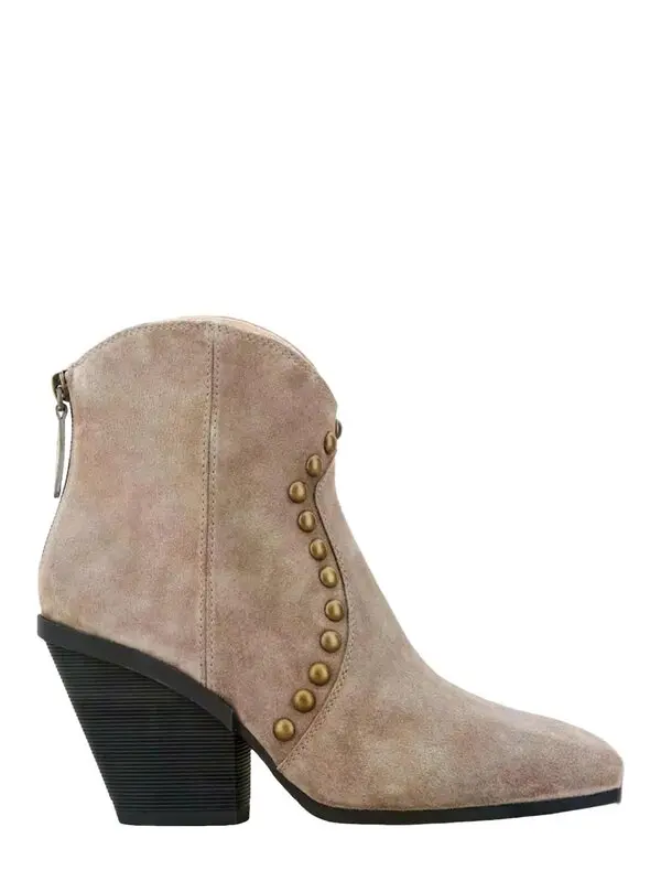 Hogan Suede Cowboy Boots - Neutrals