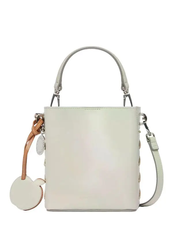 Stella McCartney Frayme Faux-leather Bucket Bag - White