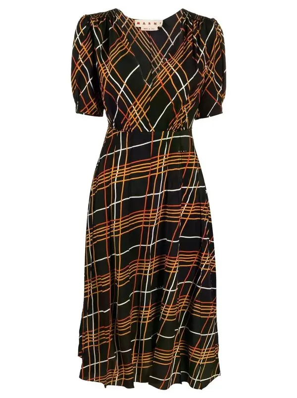 Marni Multi-way Stripe Midi Dress - Black