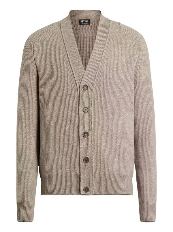 Zegna Oasi Cashmere Cardigan - Neutrals