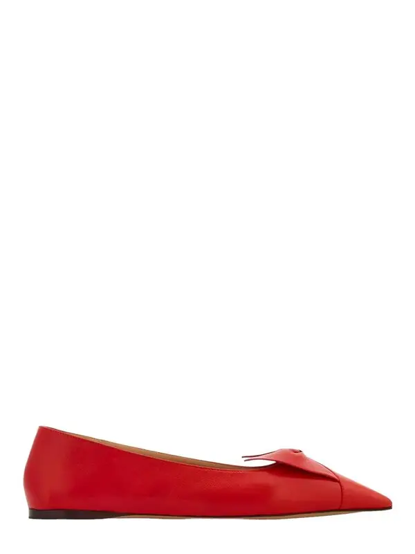 FERRAGAMO Bow Ballerina Flats - Red