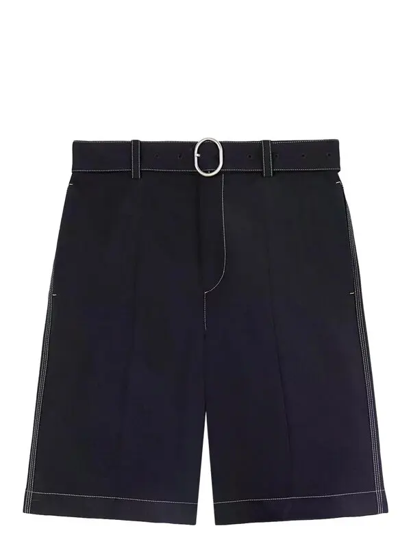 JIL SANDER Belted Shorts - Blue