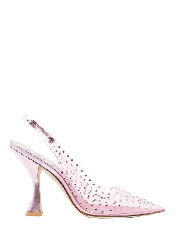STUART WEITZMAN Crystal-embellished Transparent Pumps - Pink