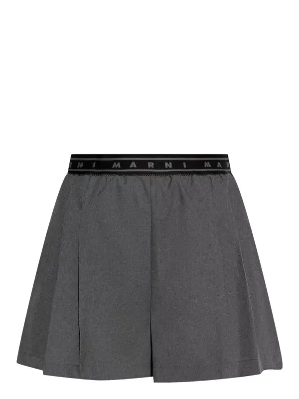 Marni Pleated Shorts - Grey