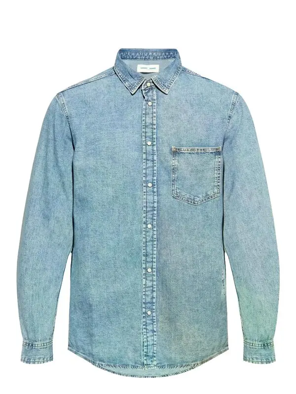SAMSOE SAMSOE Denim Shirt - Blue