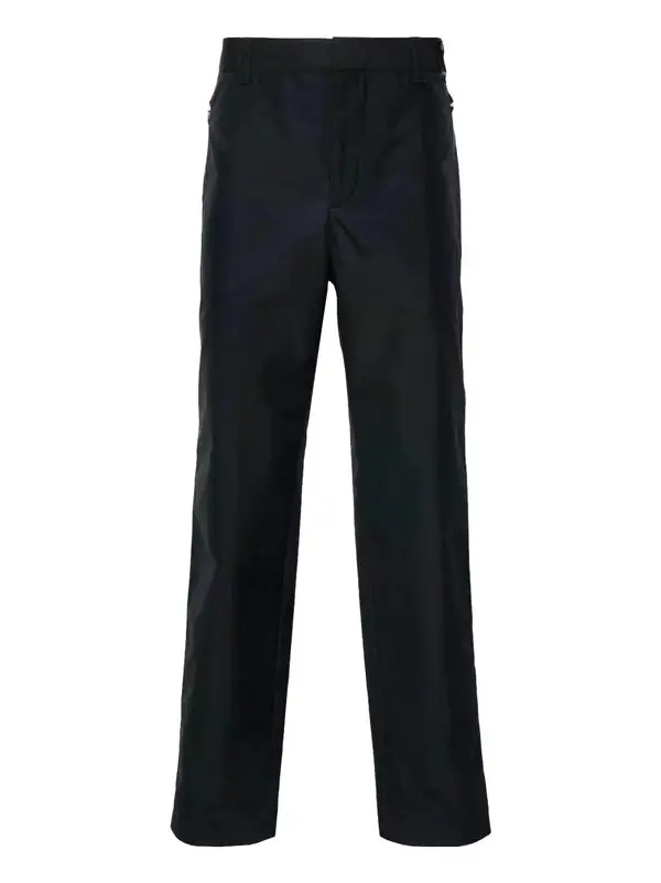 Fendi Mid-rise Tapered Trousers - Blue