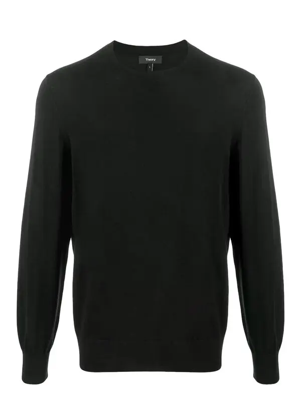 Theory Long Sleeve Knitted Jumper - Black