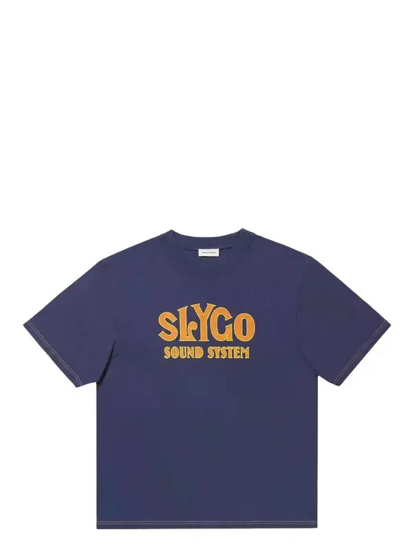 NICHOLAS DALEY Slogan-print T-shirt - Blue