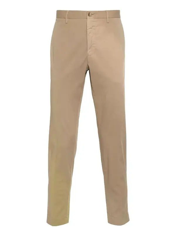 Incotex Tapered Cotton Chino Trousers - Brown