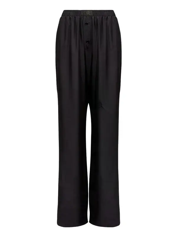 MAISON MARGIELA Silk Palazzo Trousers - Black