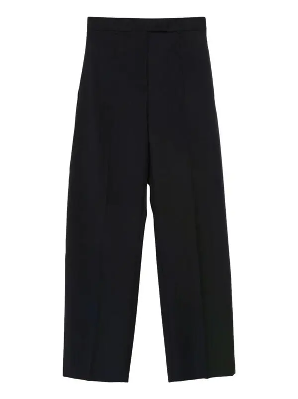 Sportmax Ampezzo Virgin Wool Trousers - Blue