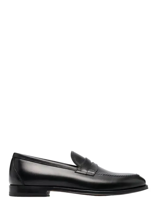 SCAROSSO Stefano Leather Loafers - Black