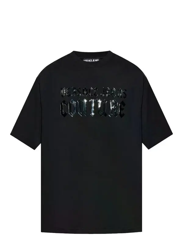 Versace Logo-patch T-shirt - Black