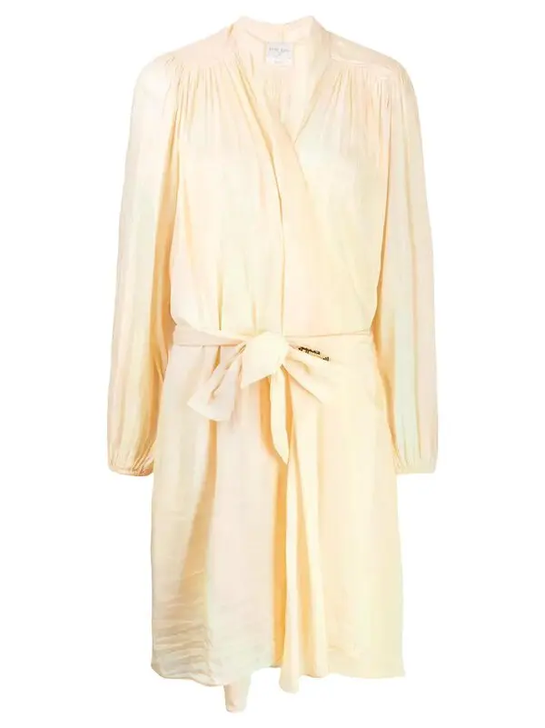 FORTE_FORTE Beige Cotton-silk Blend Robe - Neutrals