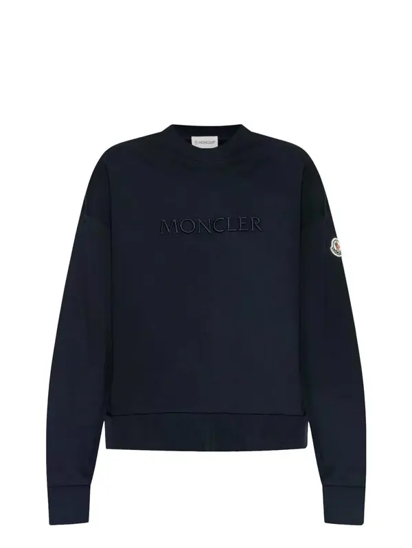 Moncler Logo-patch Sweatshirt - Blue