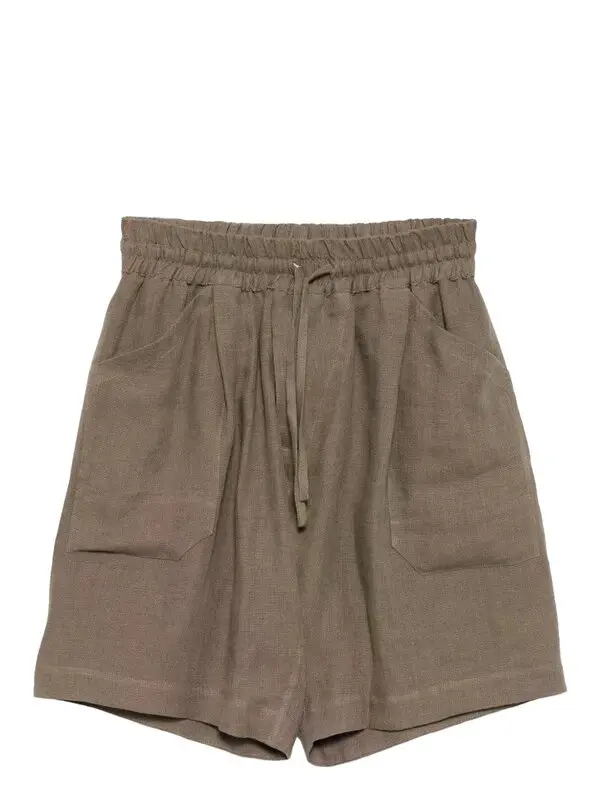 JAN JAN VAN ESSCHE Drawstring Waist Short - Neutrals