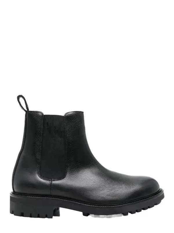 Calvin Klein Leather Chelsea Boots - Black