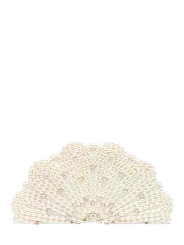 VANINA Valle Etoile Clutch Bag - White