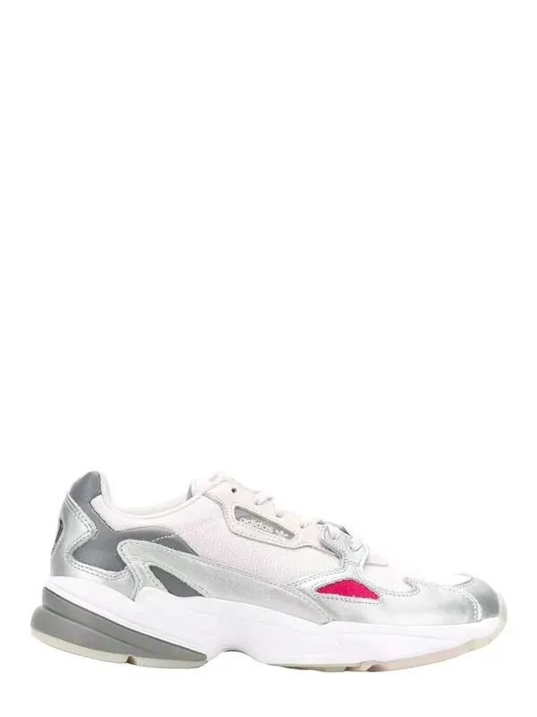 Adidas Falcon W Leather-trimmed Sneakers - White