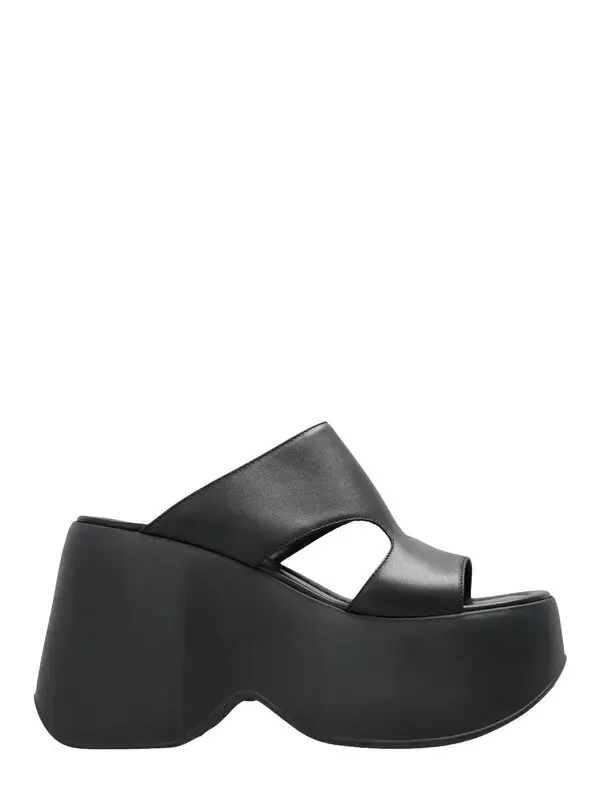 VIC MATIE Yoko Platform Sandals - Black