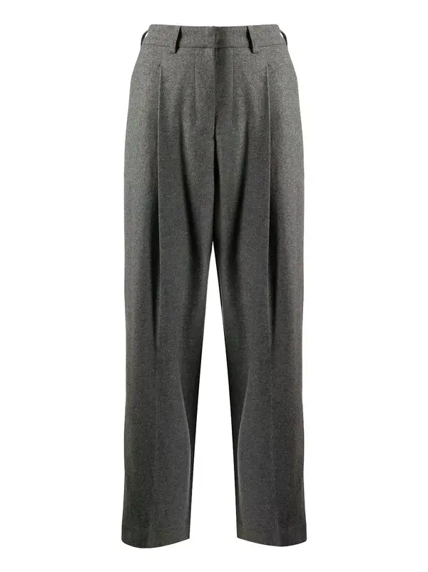 MAISON JEJIA High-waist Cropped Trousers - Grey