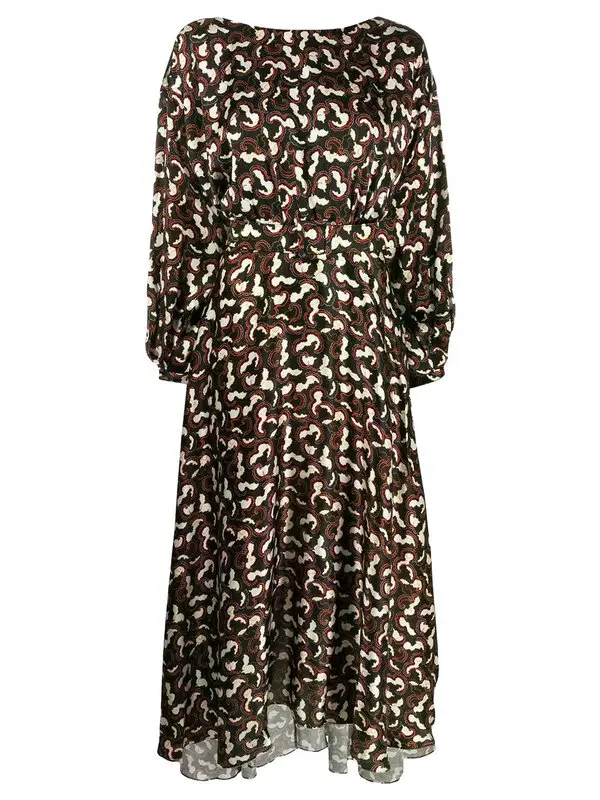 Saloni Daybreak Dress - Black