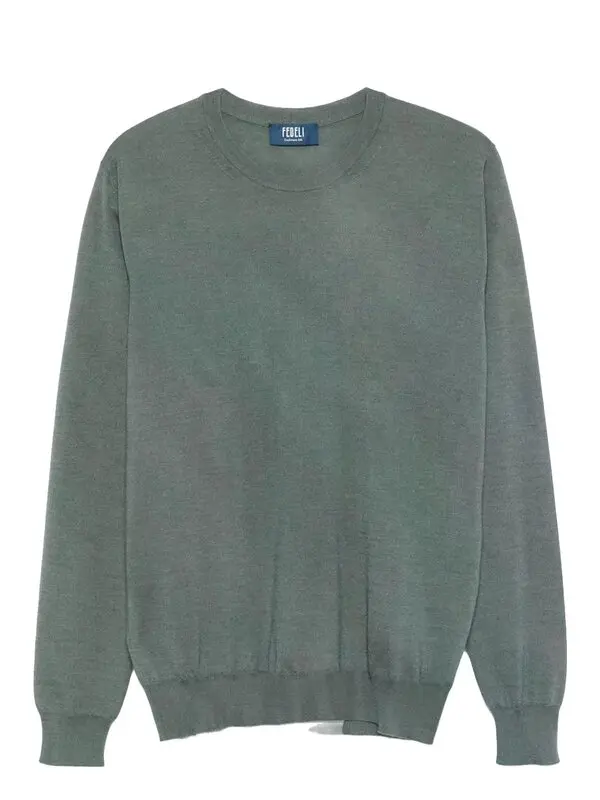 Fedeli Fine-knit Sweater - Grey