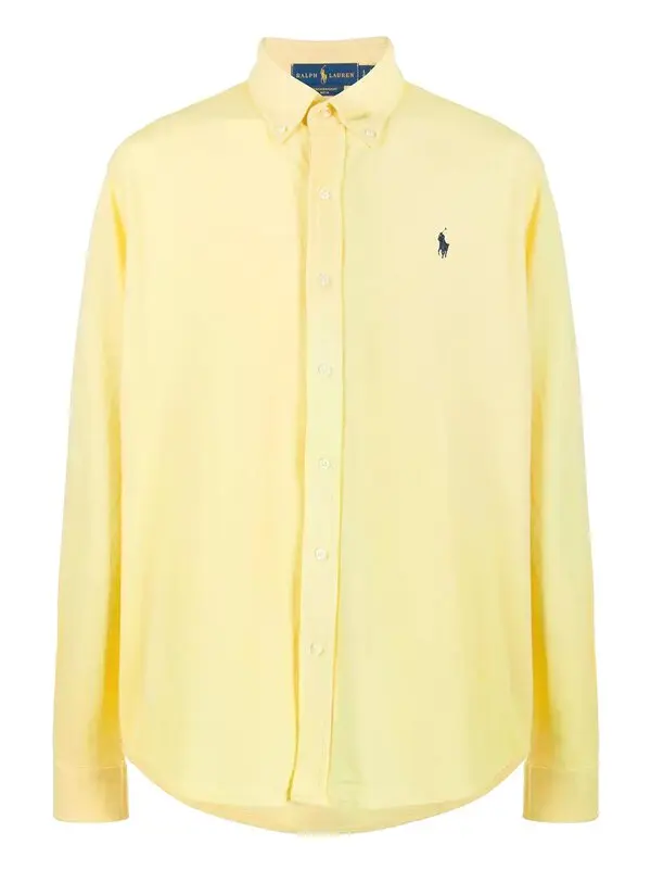 Polo Ralph Lauren Logo-embroidered Button-down Shirt - Yellow