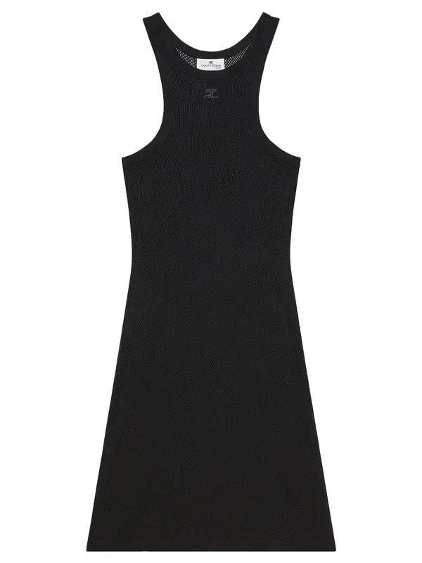 COURREGES Scuba Mini Dress - Black