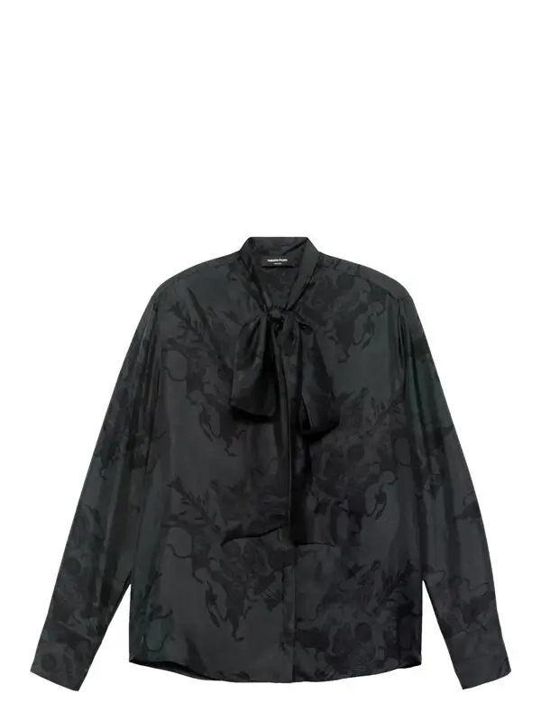 Fabiana Filippi Printed Silk Shirt - Black