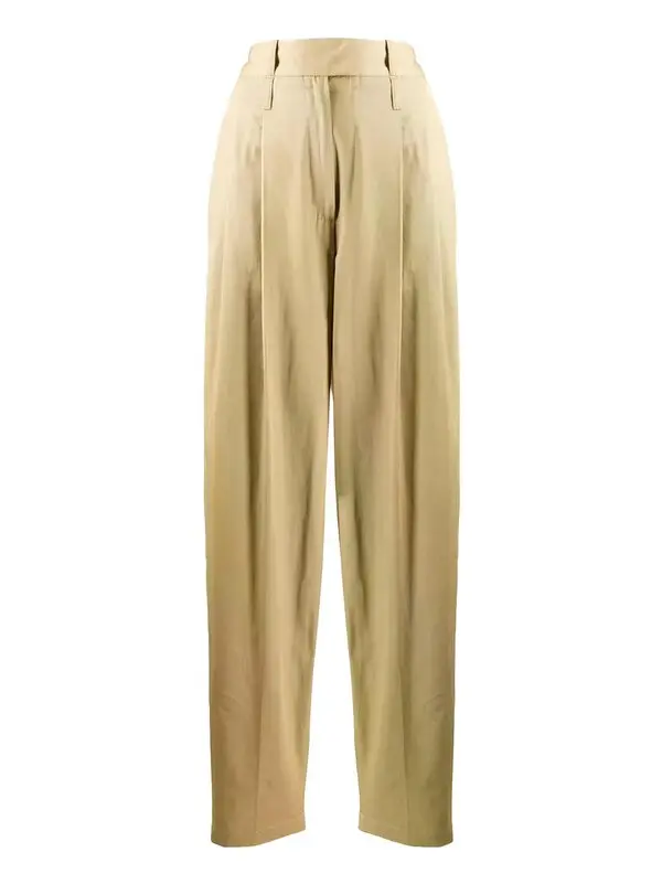 MAISON JEJIA High-waisted Tapered Trousers - Neutrals