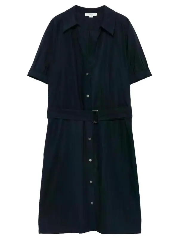 Vince Belted Mini Dress - Blue