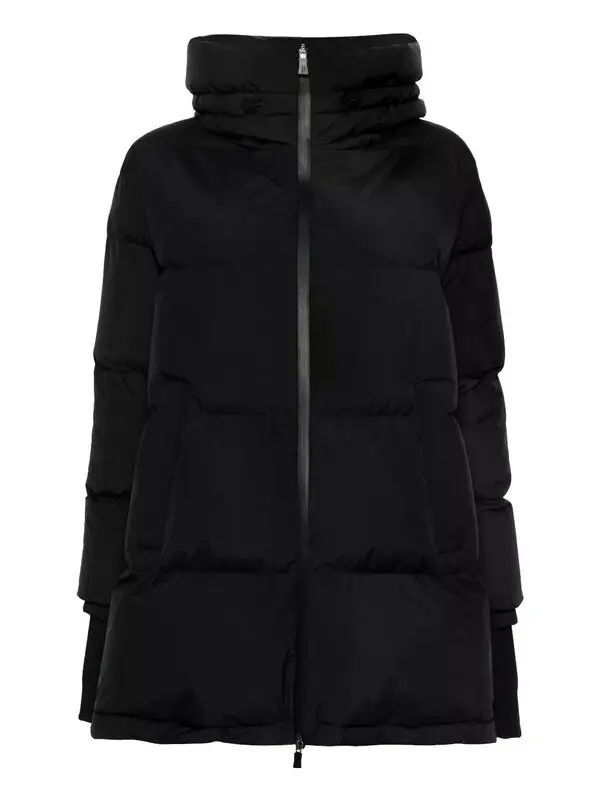 Herno Logo Keeper Loop Coat - Black