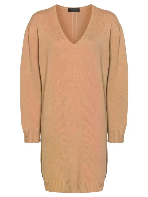 Fabiana Filippi V-neck Knitted Dress - Neutrals