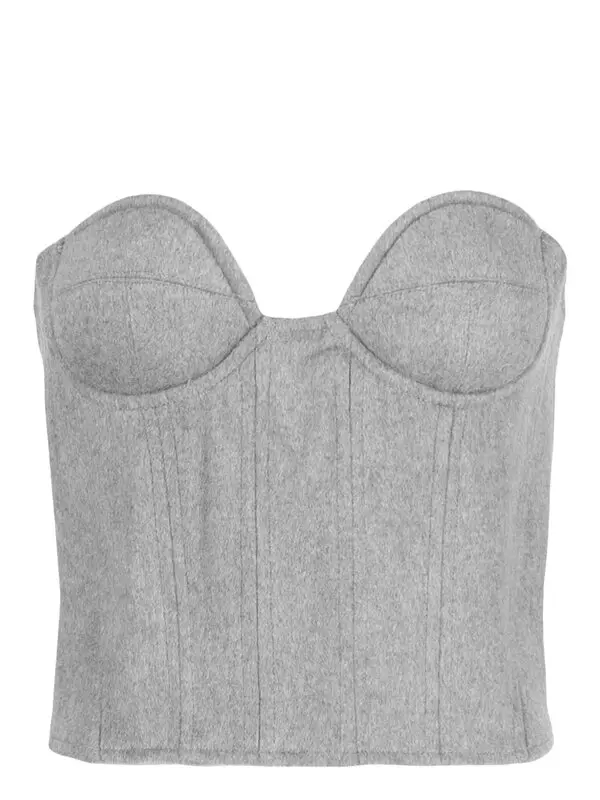 Rokh Bustier Top - Grey